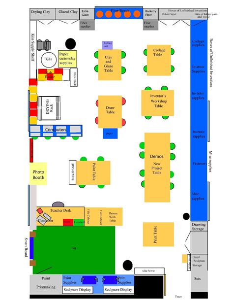 Art Classroom Design Layout