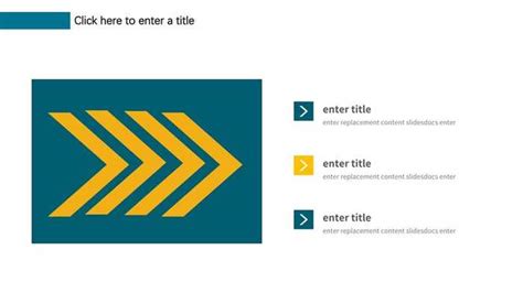 Optimizing Process Efficiency With Yellow And Blue Arrow Diagram Symbol