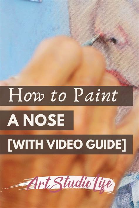 How To Paint A Nose Step By Step Nose Painting Tutorial Oil Painting Portrait Rembrandt