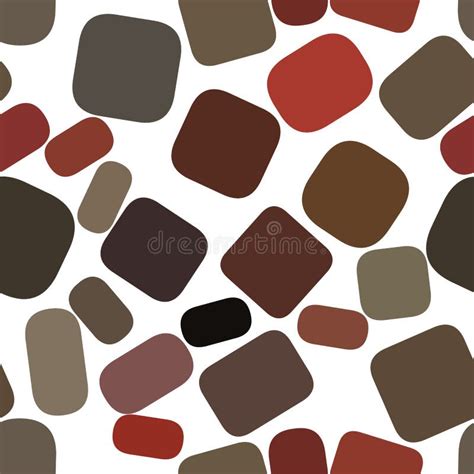 Seamless Shape Of Rounded Rectangle Abstract Geometric Background Pattern Digital Texture