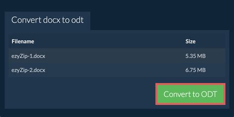 Convert Docx To Odt Files Online Word Docx Document Converter Ezyzip