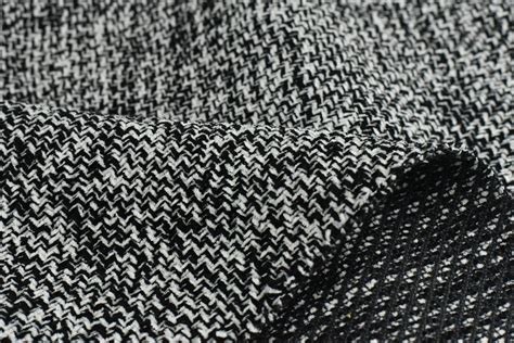 Black And White Upmarket Chenille Woven Heavy Duty Upholstery Fabric
