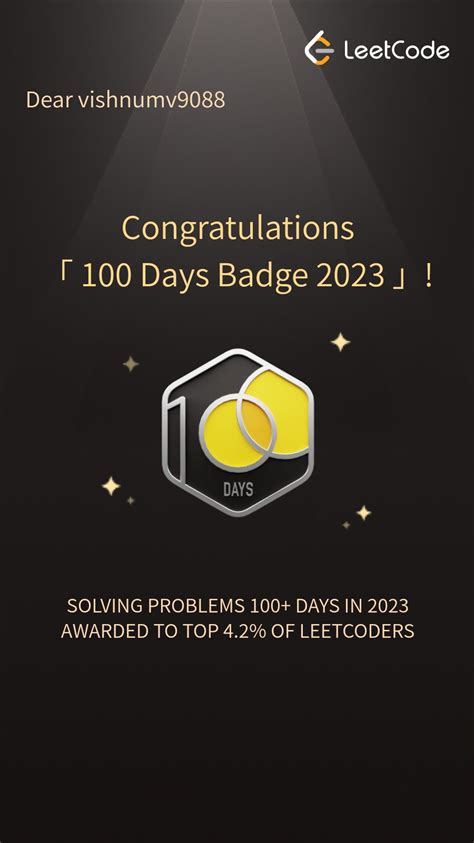 Vishnu M V On Linkedin Leetcode Leetcode100days