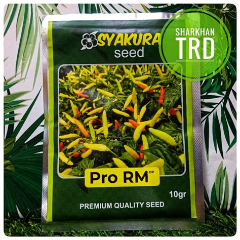 Paket 10g Pro Rm Syakura Seed Biji Benih Cili Kampung Cabe Rawit Japan Indonesia Hot Pepper
