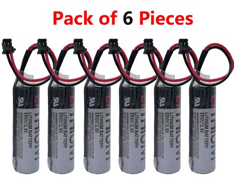 6x Toshiba Er6v 3 6v 2400mah Plc Battery For India Ubuy