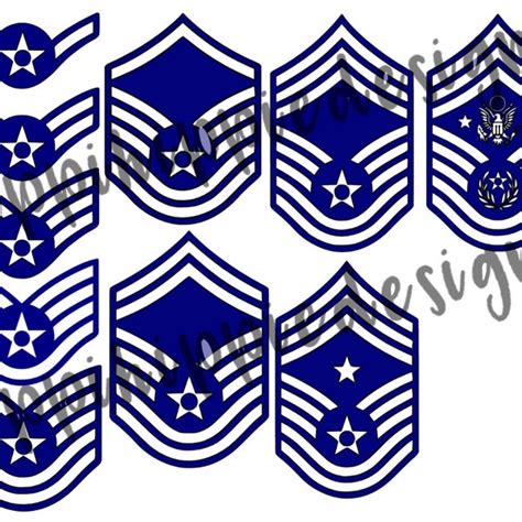 Tsgt Rank Svg Etsy Canada