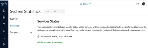 Cisco Cyber Vision GUI User Guide Release System Statistics Cisco Cyber Vision Cisco