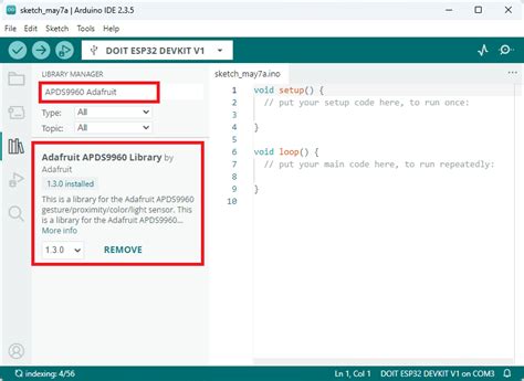 Esp32 Apds9960 Proximité Lumière Rvb Capteur De Geste Arduino