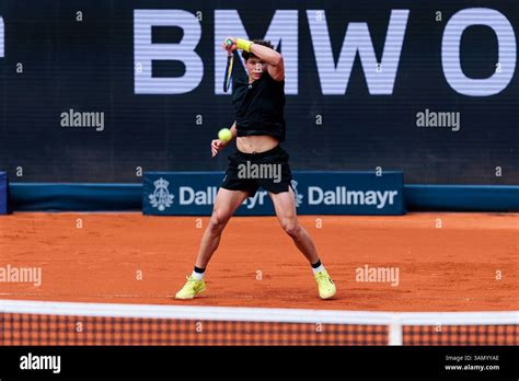 Munich Germany 14th April 2025 Ben Shelton Usa Im Match Gegen