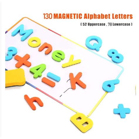 Magnetic Letters And Numbers Uppercase Lowercase Foam Fridge Alphabet