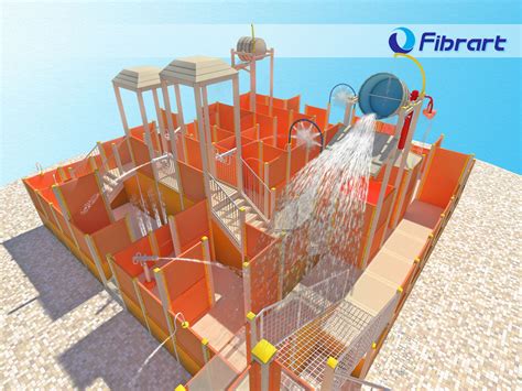 Spray Maze A Water Attraction In The Form Of A Labyrinth