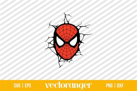 Spiderman Face Mask Svg Vectoranger