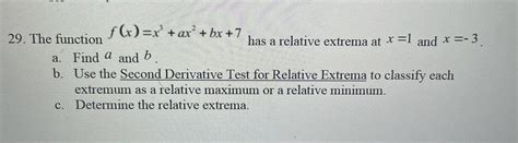 [calculus Second Derivative Test] How Do You Find A And B Here R