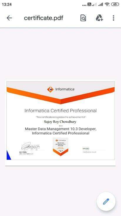 Sujoy Roy Chowdhury On Linkedin Atlast Completed Informatica Mdm