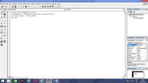 Como Hacer Un Programa En Visual Basic Que Permite Ver La Edad De Una