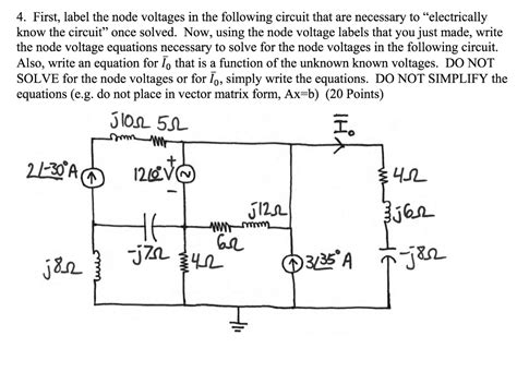 solved first label the node voltages in the following