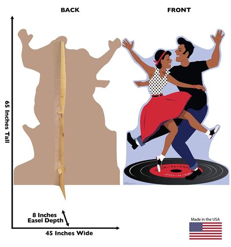 Advanced Graphics 50s Dance Couple Life Size Cardboard Cutout Standup