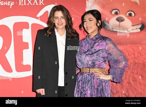 Lindsey Collins Domee Shi Premiere Of The Pixar Movie Red Rome
