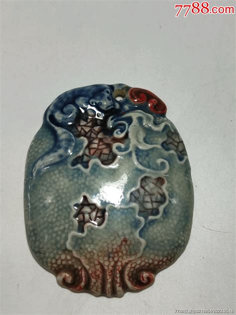 青花粉彩小壁挂青花瓷山西小玩家【7788商城】