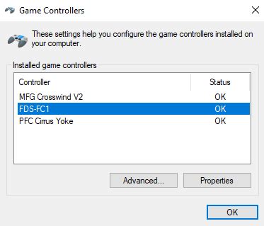 FSUIPC Will Not Recognize Assign Axis Resolved FSUIPC Support Pete Dowson Modules The