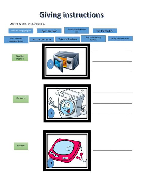 following instructions interactive worksheet instruction worksheets
