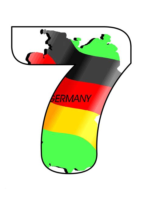 Zahl - Nummer - Number 7 | Deutschland germany
