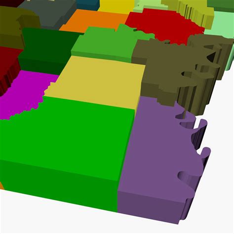 카운티지도 아칸소 3d 모델 19 Max 3ds Fbx Obj Free3d