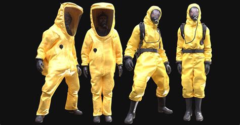 Collection 36 Man In Hazmat Suit Rigged 3d Characters Unity