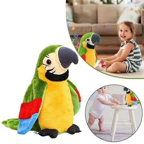 Upgrade Newest Talking Parrot What You Say With Cute Voice Electronic