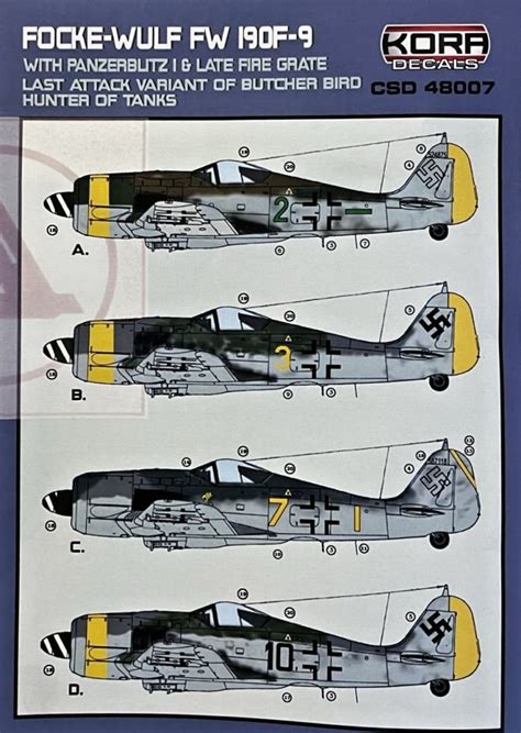 Modelimex Online Shop 1 48 Fw 190f 9 W Panzerblitz I Late Fire Grate