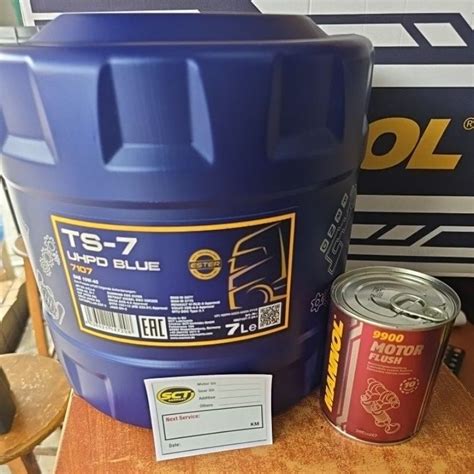 Mannol Ts7 7liter Offer Free 1tin Engine Flush Newpacking 1set