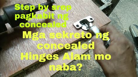 Pagkabit Ng Concealed Hinges YouTube