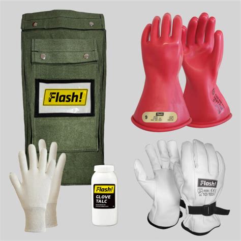 Flash Low Voltage Glove Kit 500v Class 00 Armour Safety