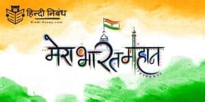 Mera Pyara Bharat Essay In Hindi For Class Th Sitedoct Org