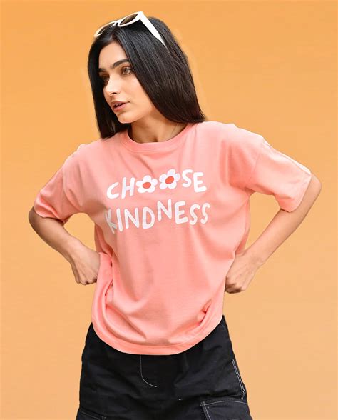 Get Comfy In Style With Our Trendy Baggy Peeceh T Shirts For Women