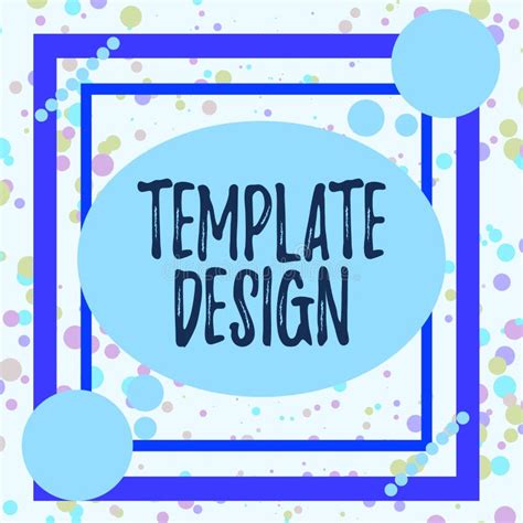 Handwriting Text Template Design Concept Meaning An Overall Layout Or Blueprint With A Format