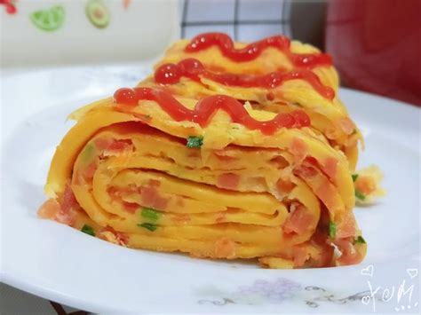 【番茄厚蛋烧的做法步骤图，番茄厚蛋烧怎么做好吃】五饼二鱼足矣下厨房