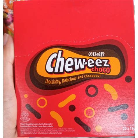 Delfi Cheweez 240gr Box Chew Eez Chocho Cokelat Coklat Shopee