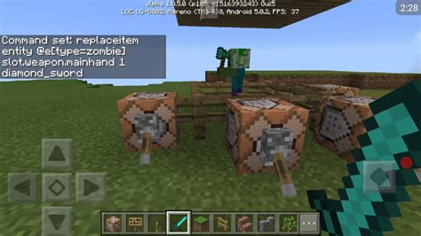 Minecraft PE Moblara İtem Verme EFSANE KOMUT BLOKLU MAP KOMUT BLOK YouTube