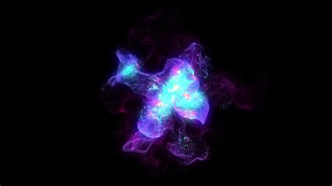 A Dynamic Source Of Particles On A Black Background Emitting Particles