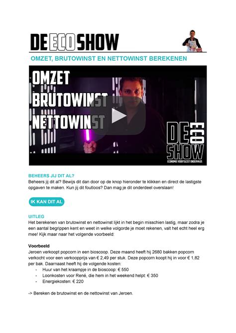 Omzet Brutowinst En Nettowinst Berekenen Deprecated Api Usage The