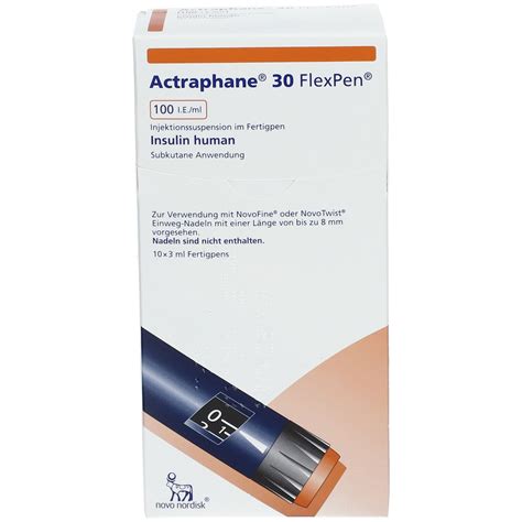 Actraphane® 30 Flexpen® 100 I E Ml 10x3 Ml Mit Dem E Rezept Kaufen Shop Apotheke