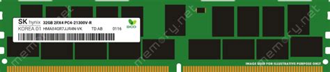 HMA84GR7JJR4N VK SK Hynix 1x 32GB DDR4 2666 RDIMM PC4 21300V R Dual