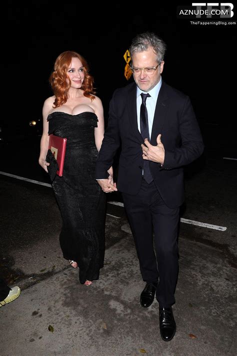 Christina Hendricks Displays Her Sexy Boobs As She Attends The Jennifer Kleins Day Of