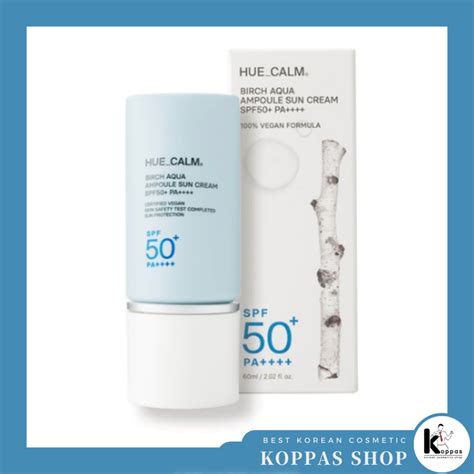 Huecalm Birch Aqua Ampoule Sun Cream Spf50pa 60ml Shopee