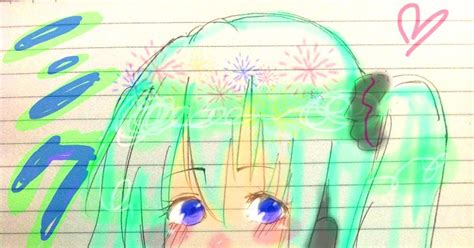 初音ミク 初音ミク＊落書き えものイラスト Pixiv