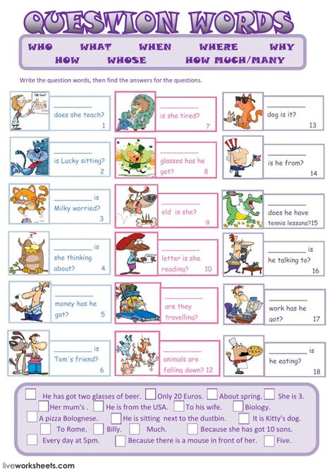 English Second Language Worksheet