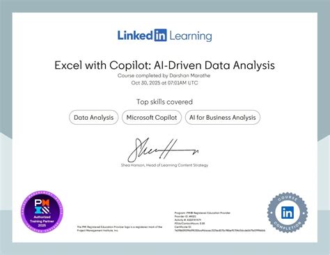 Excel Microsoftcopilot Dataanalysis Ai Linkedinlearning