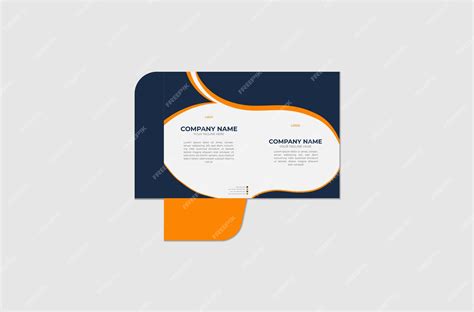 Premium Vector Corporate File Folder Presentation Template