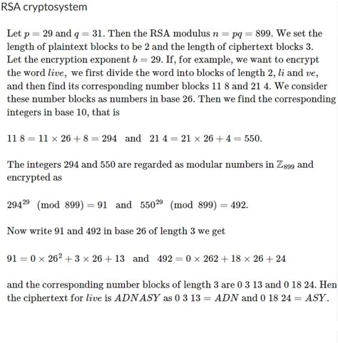 Solved Let P And Q Then The Rsa Modulus N Pq We Chegg
